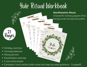 Yule Workbook: History, Rituals, Journal Prompts, Correspondences